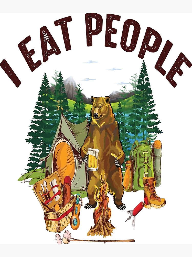 "Bärenwald Honig Bärenhöhle Bärenfell Eisbär Braunbär Bär" Poster von ...