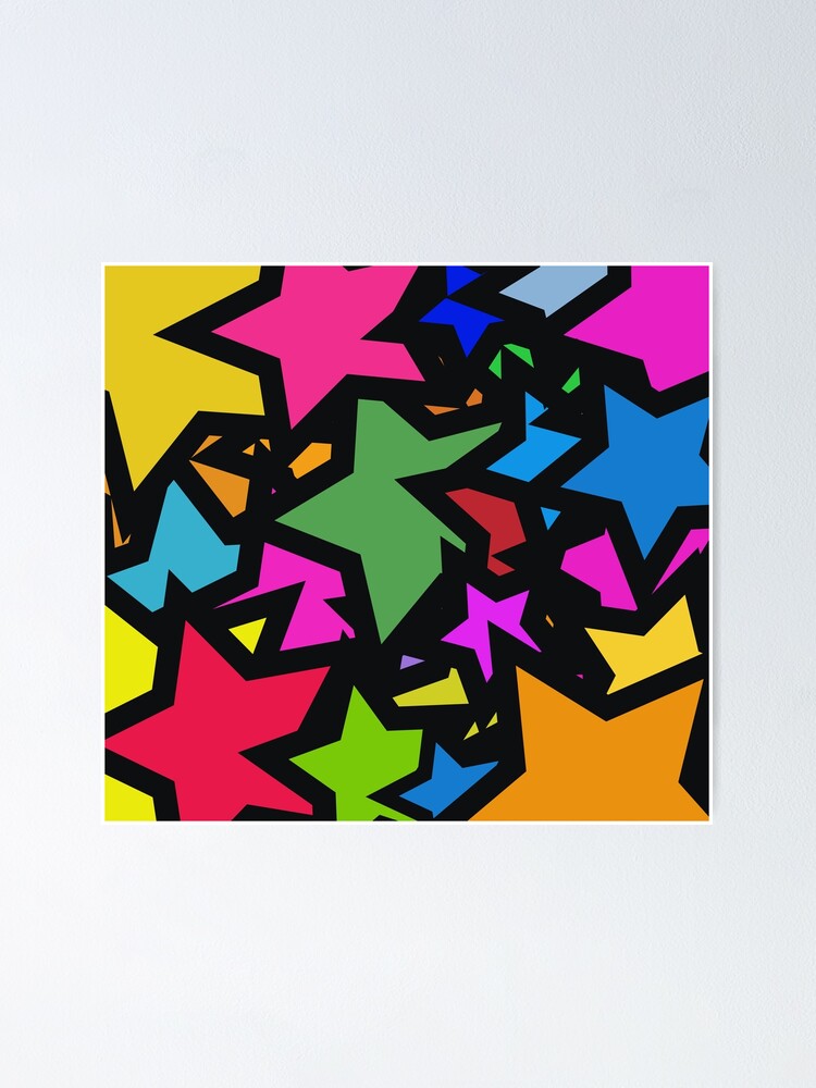 "FUNKY STARS" Poster for Sale by Freygeistdesign | Redbubble