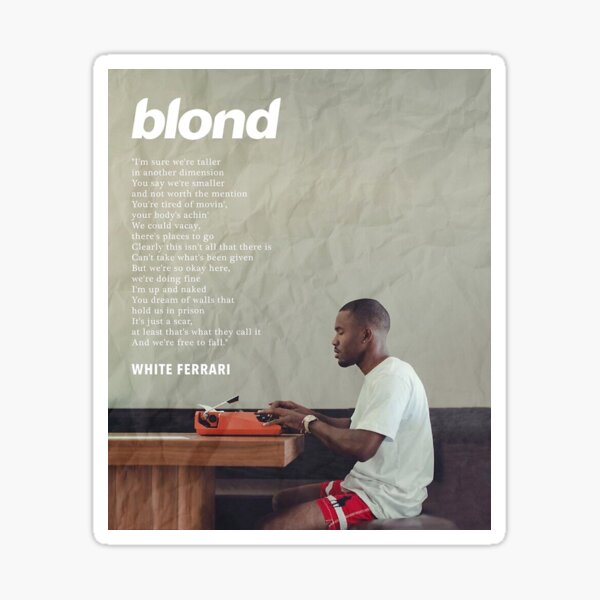 "Frank Ocean Blond Posters" Sticker for Sale by rhokemarc | Redbubble