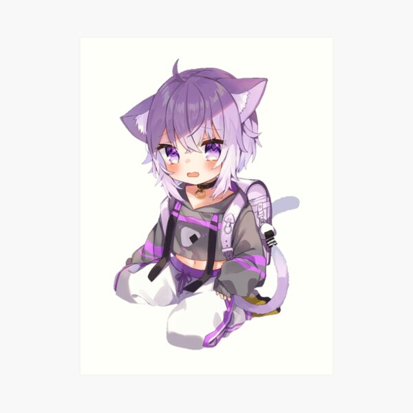 "Cute Little Okayu || Anime girl" Art Print for Sale by AszaAri | Redbubble