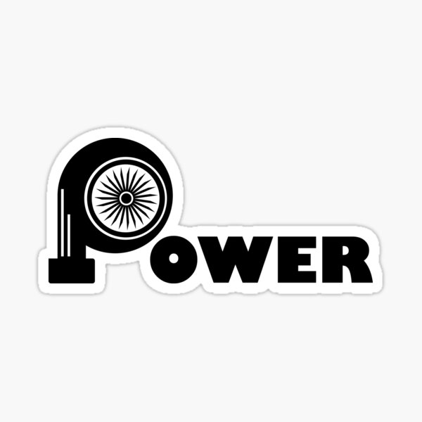 "Power" Sticker for Sale by DomGDesign | Redbubble