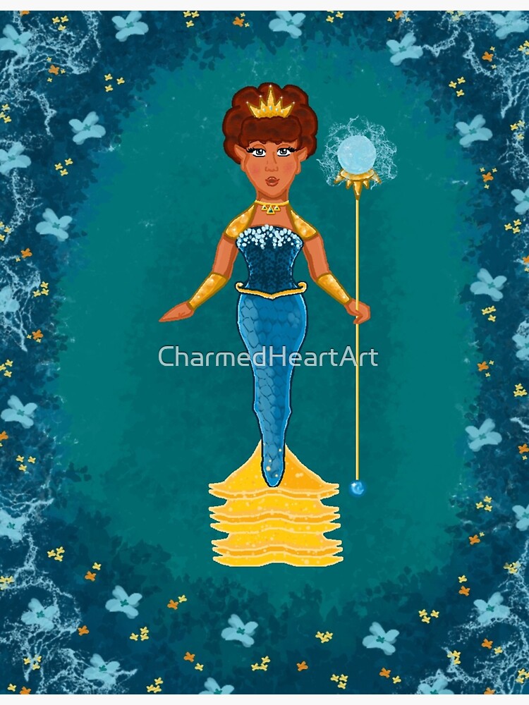 "Mer Queen" Sticker for Sale by CharmedHeartArt | Redbubble