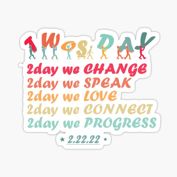 "TwosDay Shirt - Tuesday February 22, 2022 - 222 numbers - Happy Twos ...