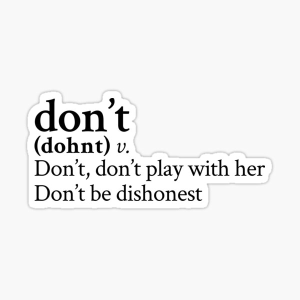 "Don't by Bryson Tiller Stick The Song" Sticker for Sale by ...