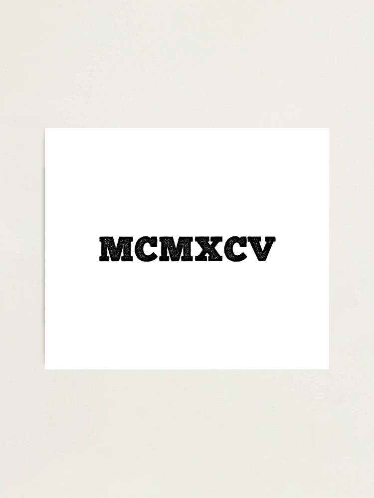 Roman Numerals 1995 1995 Roman Numerals Tattoo