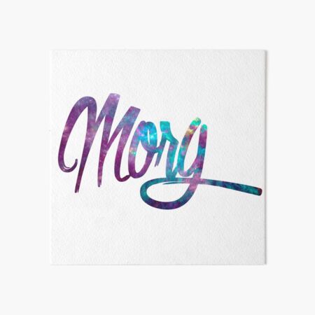 "Morgz galaxy logo" Art Board Print for Sale by Jolieshirt | Redbubble