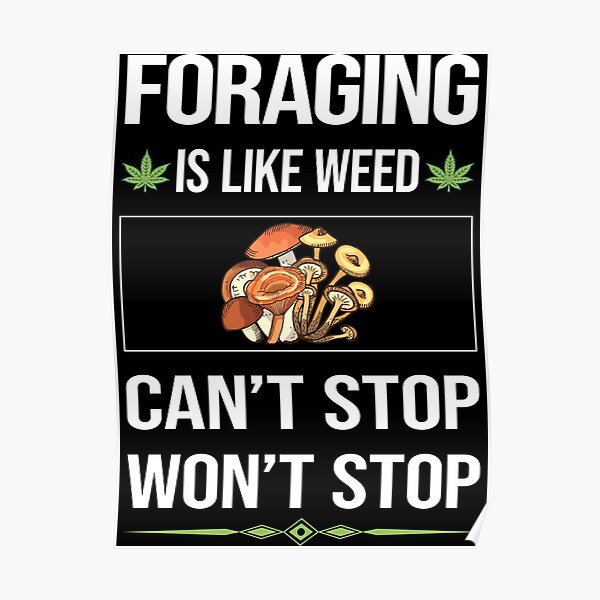"Funny Can't Stop Foraging Forage Forager" Poster by ArydeaNoriega ...
