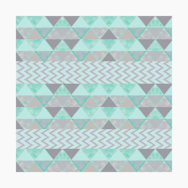 Teal Aztec Photographic Prints | Redbubble