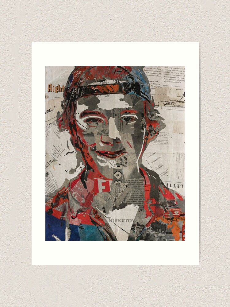 "Edvin Ryding newspaper collage" Art Print by KiNGSDE | Redbubble
