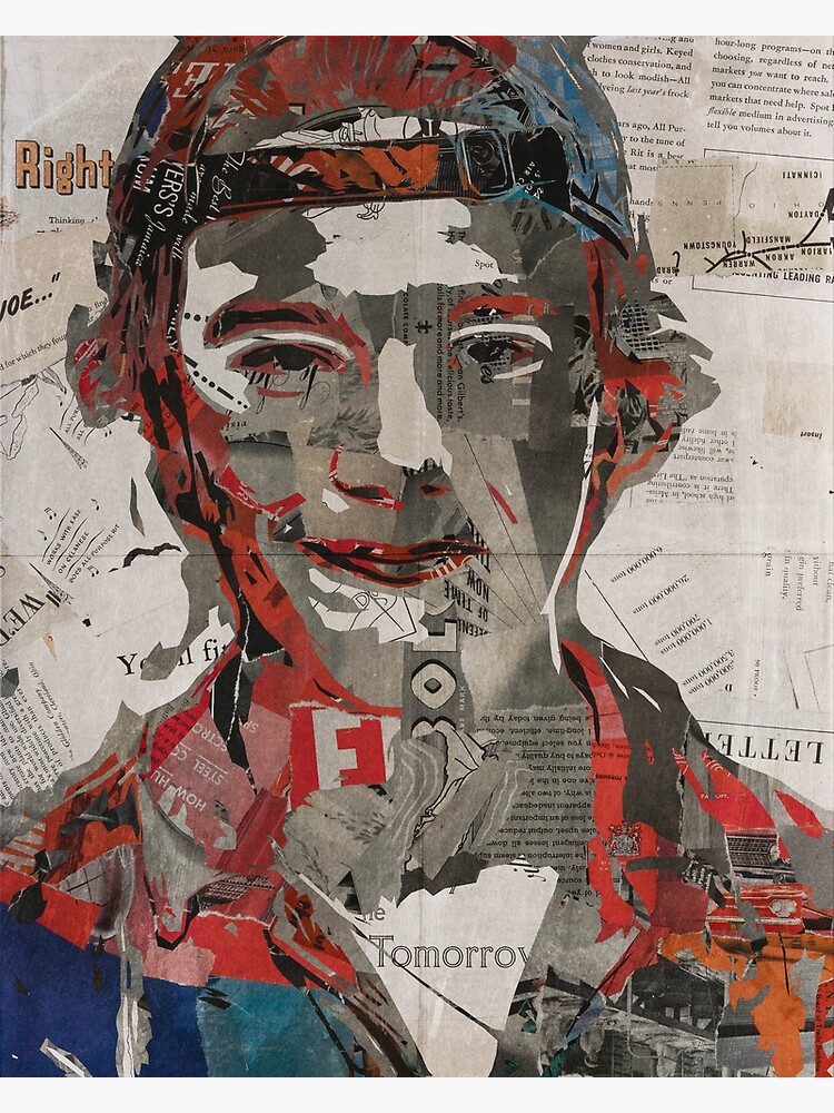 "Edvin Ryding newspaper collage" Art Print by KiNGSDE | Redbubble