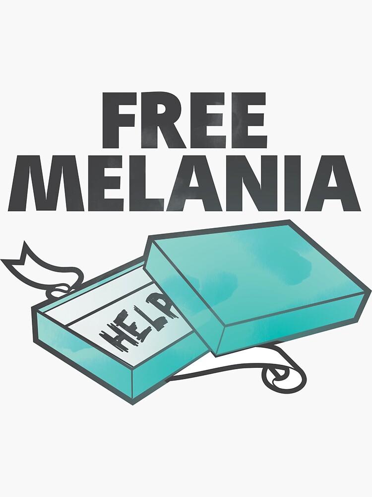 "FREE MELANIA" Sticker by brthdaygrl | Redbubble