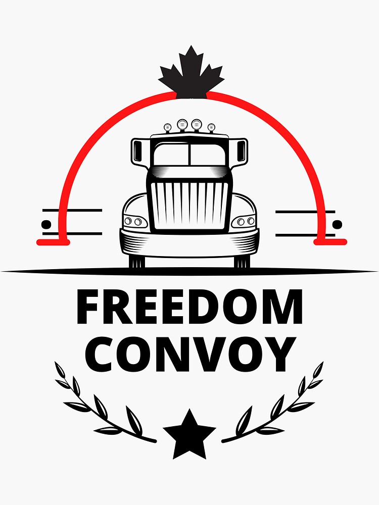 "Freedom Convoy" Sticker for Sale by imadre | Redbubble
