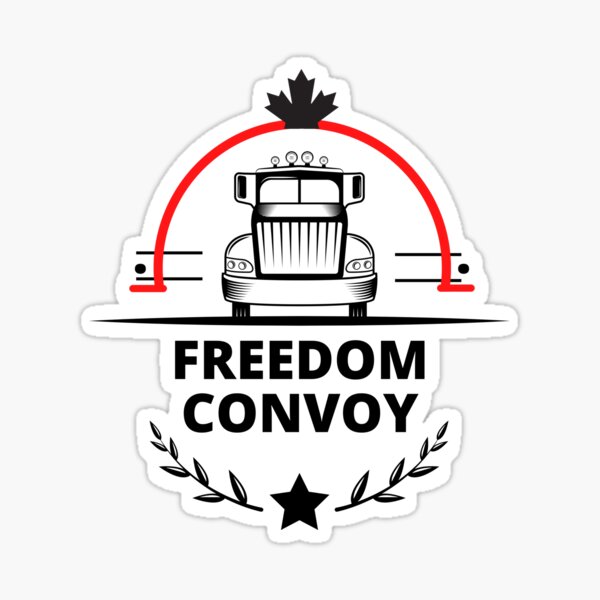 "Freedom Convoy" Sticker for Sale by imadre | Redbubble