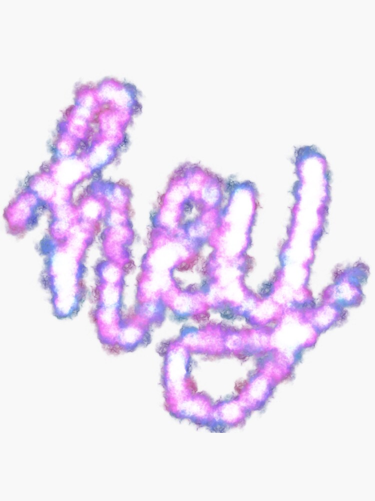 "Purple nebula hey" Sticker for Sale by stickersbyheidi | Redbubble
