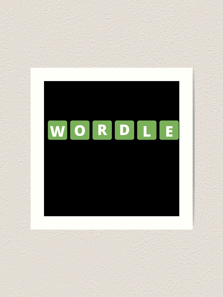 "wordle- wordle puzzle" Art Print by DNikhil1610 | Redbubble