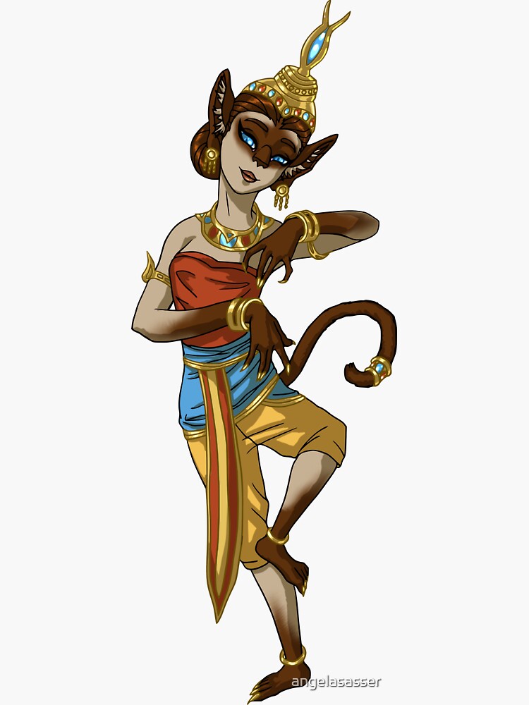 "Siamese Cat Thai Dancer Girl MONSTER GIRLS Series I" Sticker by ...