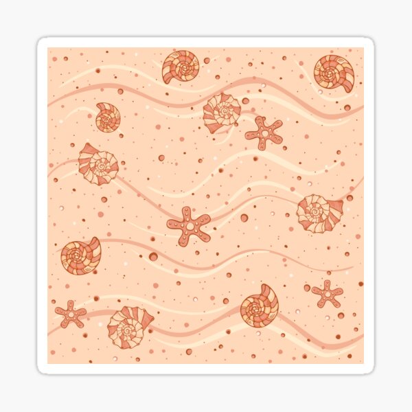 "Sea Shells on the beach shore" Sticker for Sale by FlamesandFrost ...
