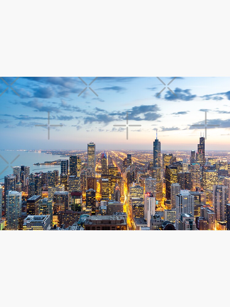 "Chicago City" Sticker by keep-in-mind | Redbubble