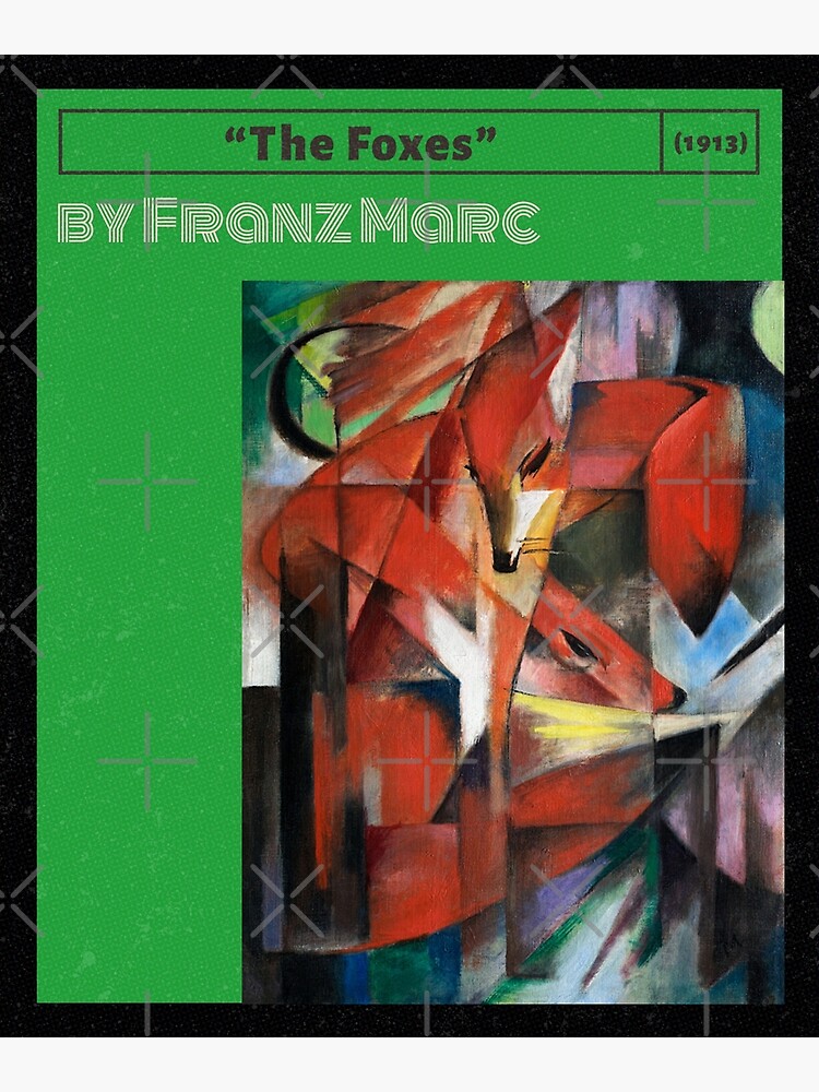 "The Foxes by Franz Marc - green" Poster for Sale by Mechanical-Artt ...