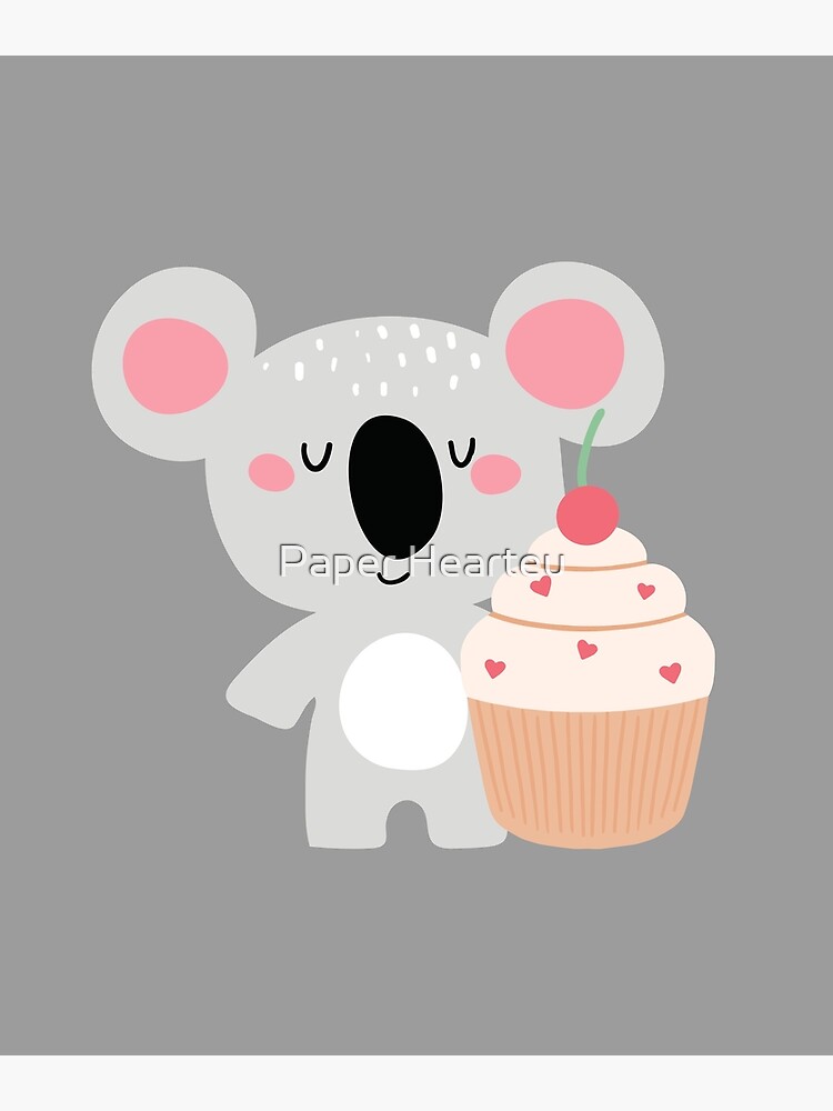 "Koala Cupcake. Adorable Baby Koala Sticker" Poster for Sale by ...