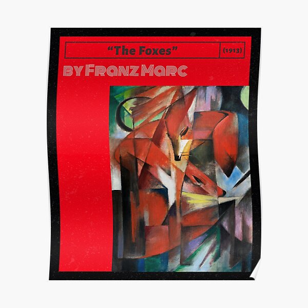 "The Foxes by Franz Marc - red" Poster for Sale by Mechanical-Artt ...