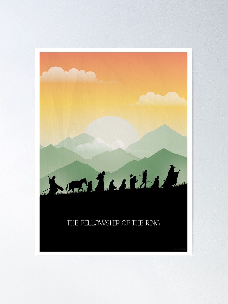 Fellowship Of The Ring Poster Lord Of The Rings Poster Trilogy | The