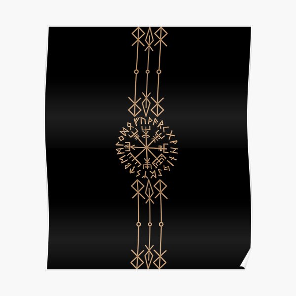 "Viking Runes" Poster for Sale by LergleCreate | Redbubble
