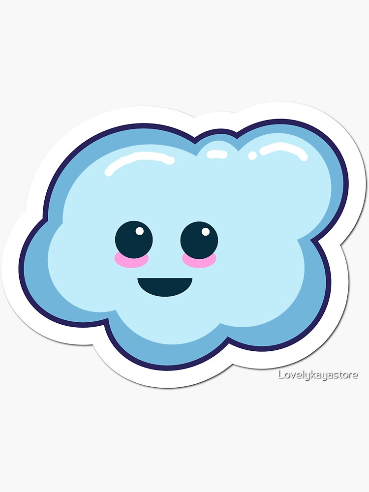 "Funny and cute Cloud Sticker, gift for little brother, sister or best ...