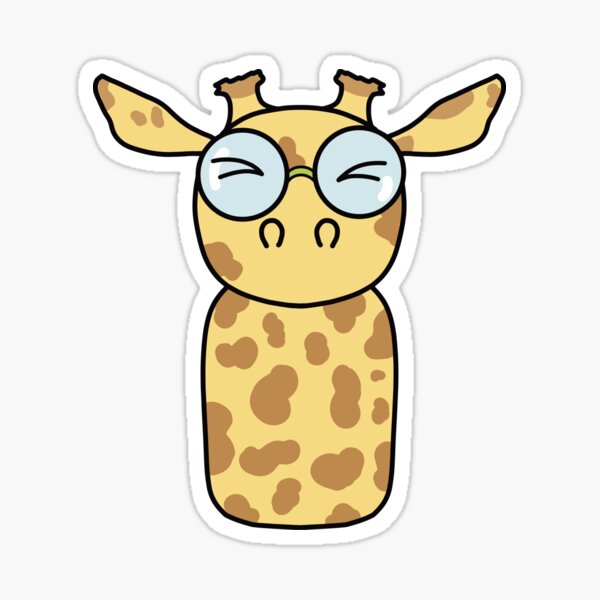 "Funny giraffe" Sticker by Alexandrovnaa | Redbubble