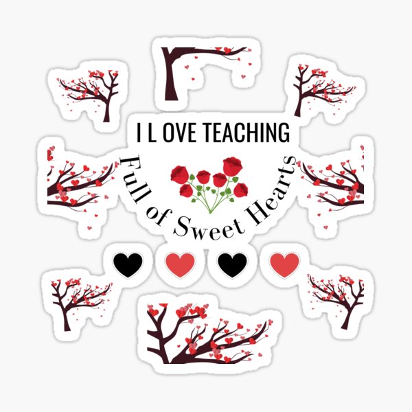 "Valentine Days for Teachers" Sticker by ykuori | Redbubble