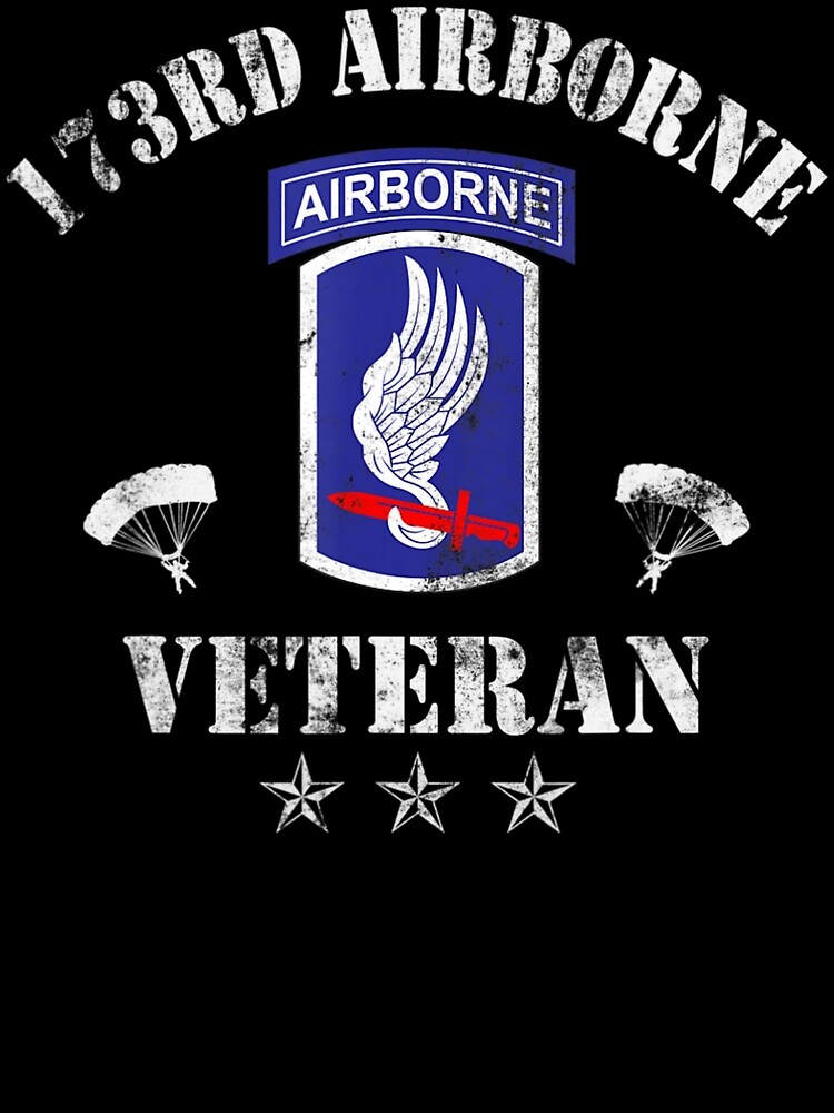 "The 173Rd Airborne Brigade U.S Flag Veteran Airborne Paratrooper" Art ...