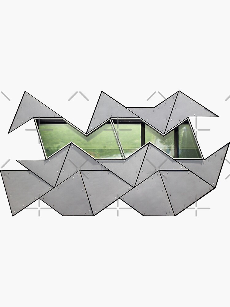 "Edgy Facade Window Detail" Sticker for Sale by ARCHMNML | Redbubble