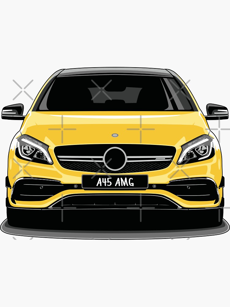 "A45 - vector drawing" Sticker by yohannlp | Redbubble