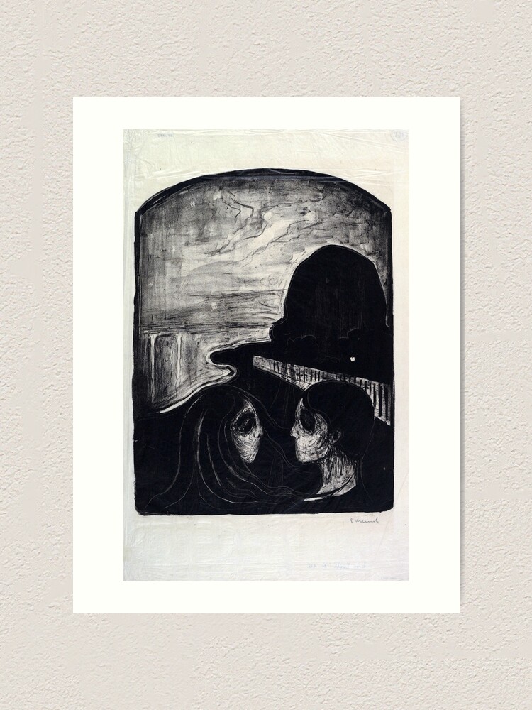 "Edvard Munch Attraction I" Art Print by pdgraphics | Redbubble