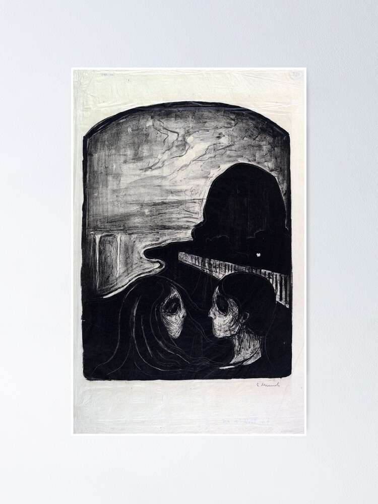 "Edvard Munch Attraction I" Poster by pdgraphics | Redbubble
