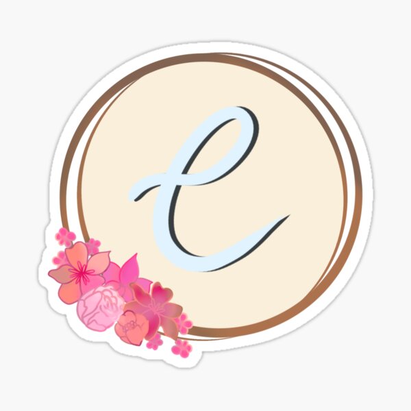 "Letter C" Sticker by JiaPrints | Redbubble