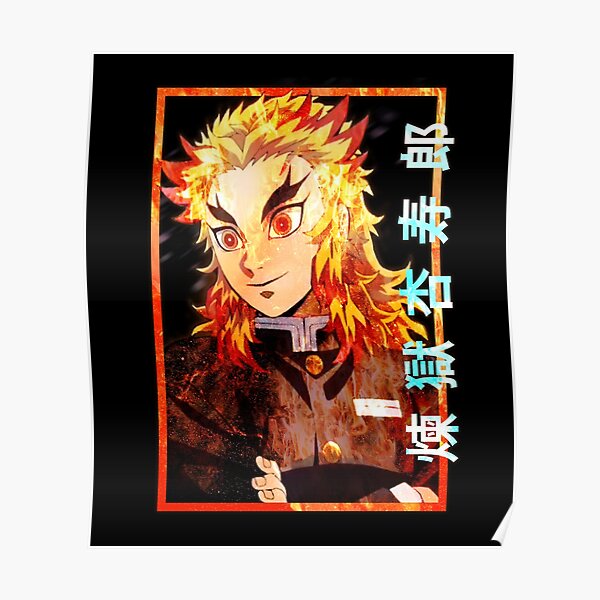 "Demon Slayer -Kyojuro Rengoku" Poster by AlphaHero | Redbubble