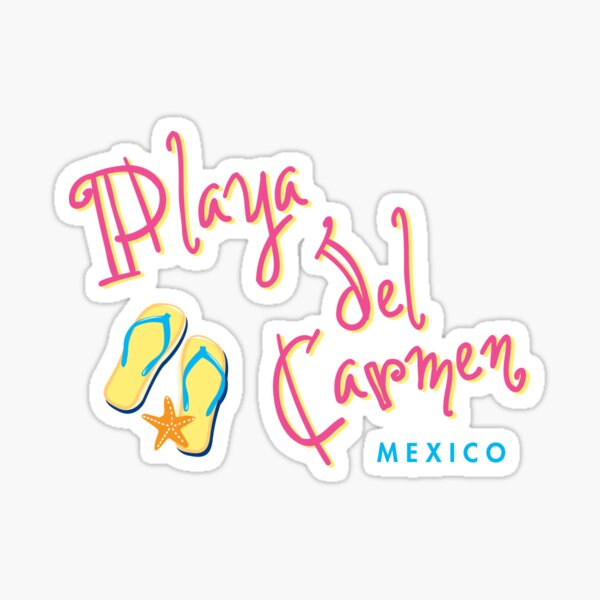 "Playa del Carmen Mexico" Sticker for Sale by Futurebeachbum | Redbubble