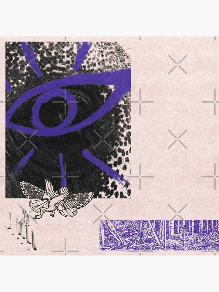 Pegatina «Ojo azul Hippo's Campus LP3» de maura-hooper | Redbubble