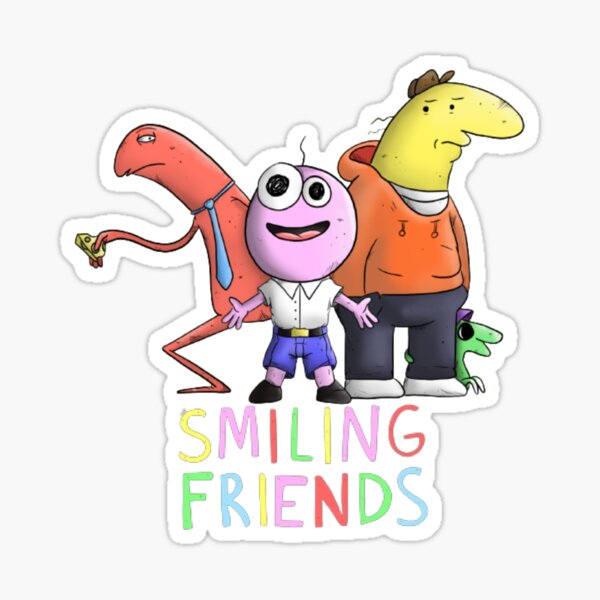 "SMILING FRIENDS" Sticker by Artbest | Redbubble
