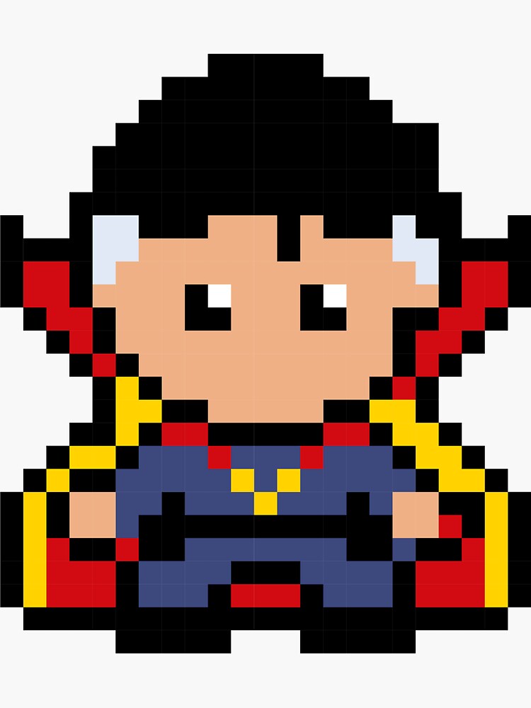 "DR STRANGE PIxel" Sticker by m3dcim | Redbubble