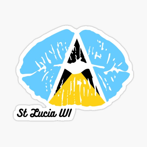 "St Lucia " Sticker for Sale by Fashionxj | Redbubble