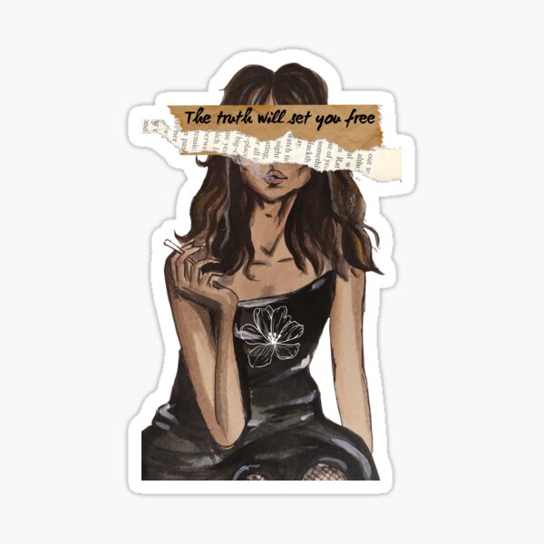 "woman smoking" Sticker for Sale by osha-salem | Redbubble