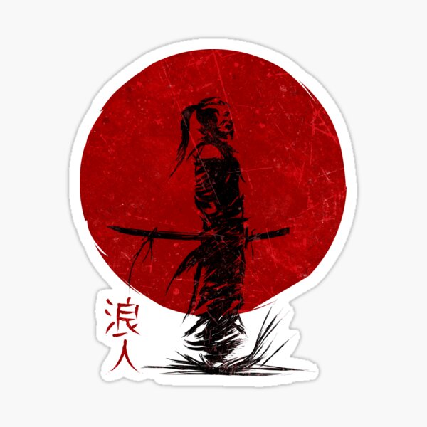 "Ronin Samurai Japan Warrior" Sticker for Sale by quark | Redbubble