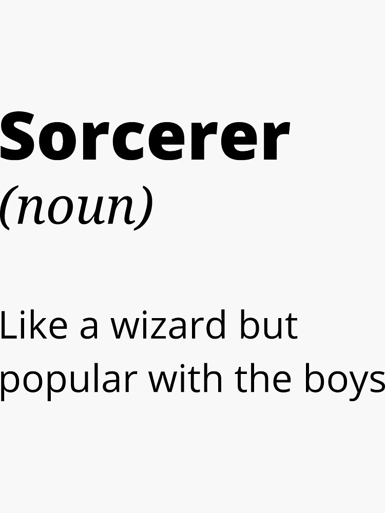 Sorcerer Definition Sticker By PantheonShop Redbubble sorcerer-definition-sticker-by-pantheonshop-redbubble