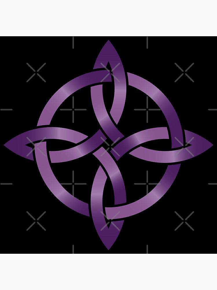 "Purple Celtic knot design" Poster for Sale by Chaap | Redbubble
