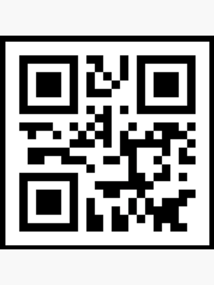"FU QR Code" Sticker by mteverestart | Redbubble