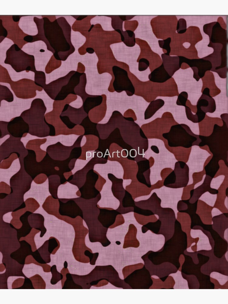 "Maroon camouflage designs " Sticker by proArt004 | Redbubble
