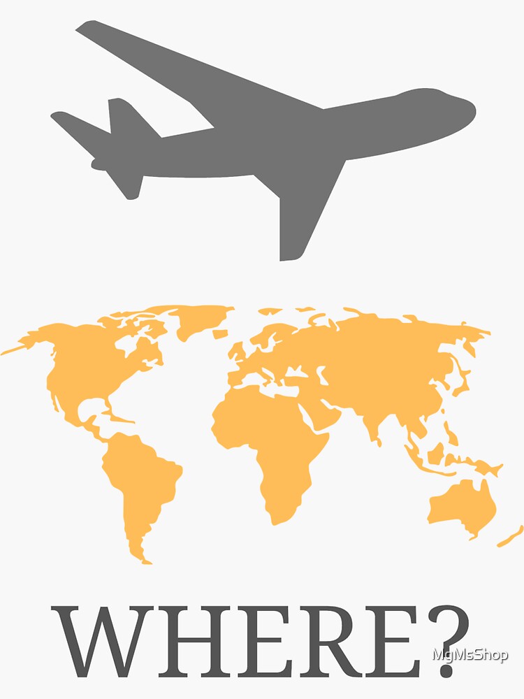 "Where we fly?" Sticker by MgMsShop | Redbubble