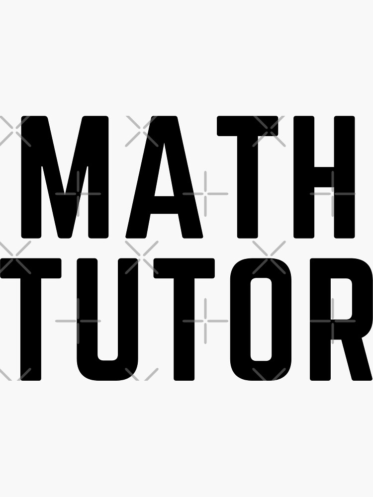 "Math tutor" Sticker for Sale by Reijo12 | Redbubble